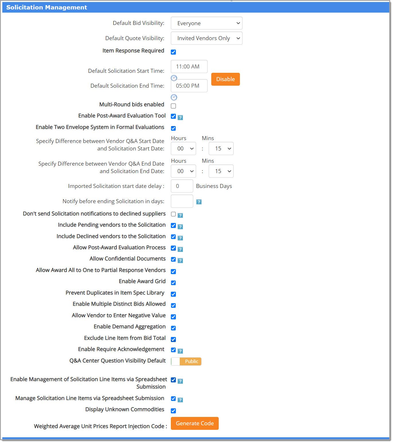 Edit General Org Info